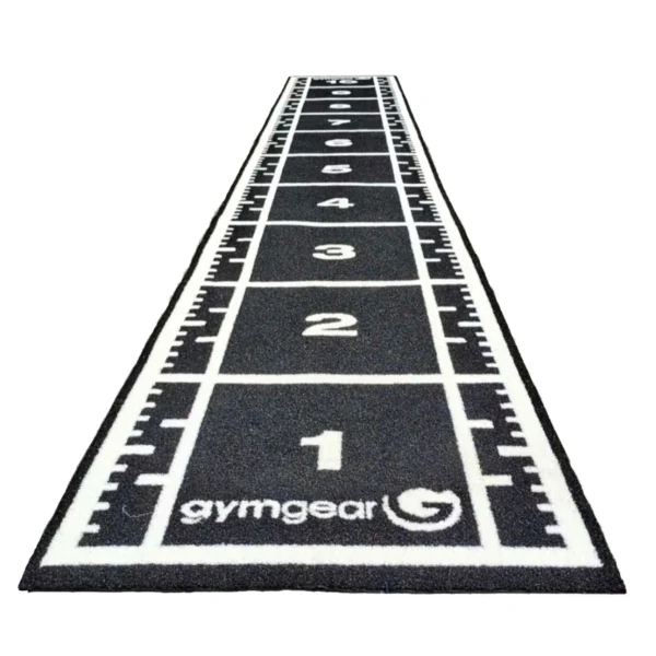 10m X 1.5m Sprint Track (Full Line Markings) – Black - Kustom Strength